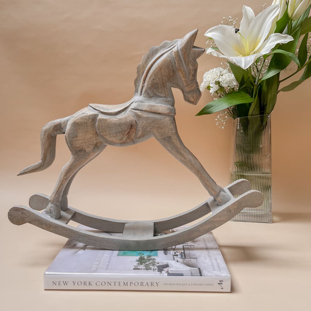 Buy Wilhelm Wooden Rocking Horse Sculpture - Home Artisan